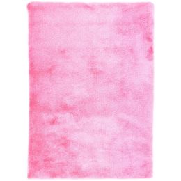 Hochflor-Teppich CarpetFine "Breeze" Teppiche Gr. B/L: 200 cm x 290 cm, 45 mm, 1 St., rosa Esszimmerteppiche