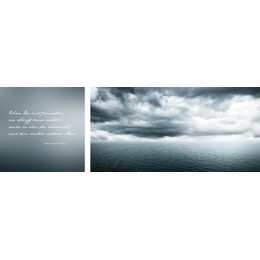 Leinwandbild queence "Endloses Meer" Bilder Gr. B/H/T: 100 cm x 40 cm x 2 cm, bunt Leinwandbilder