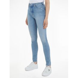 Skinny-fit-Jeans Calvin Klein Jeans "HIGH RISE SKINNY" Gr. 32, Länge 30, blau (denim light) Damen Jeans Röhrenjeans
