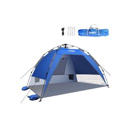 Yorbay Strandmuschel Automatik-Strandzelt Campingzelt mit UV-Schutz 50+ für 2-3 Personen