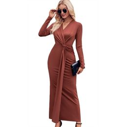 ZWY Maxikleid Maxi-Bodycon-Kleid für Damen