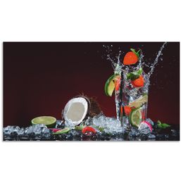 Küchenrückwand Artland "Frischer Fruchtcocktail" Spritzschutzwände Gr. B/H: 90 cm x 50 cm, bunt Küchendekoration