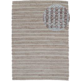 Teppich CarpetFine "Lara" Teppiche Gr. B/L: 160 cm x 230 cm, 6 mm, 1 St., grün Baumwollteppiche