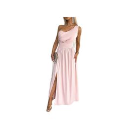 TZTA Trading UG Abendkleid Langes Kleid mit One-Shoulder-Schlitz