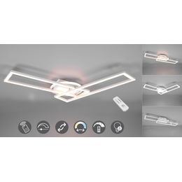 LED Deckenleuchte Trio LEUCHTEN "Twister" Lampen Gr. Höhe: 8,5 cm, weiß (weiß matt) LED Deckenlampen