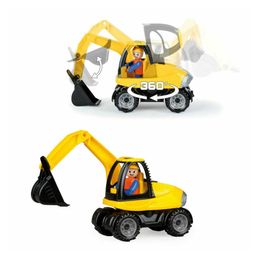 LENA® Spielzeug-Traktor Volvo Bagger mit Freilauf