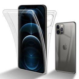 Cadorabo Handyhülle für Apple iPhone 12 Hülle Apple iPhone 12, Flexible Case Handy Schutzhülle - Hülle - Back Cover 360° Grad, weiß