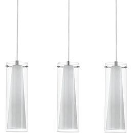 Pendelleuchte Eglo "Pinto" Lampen Gr. 3 flammig, weiß (chromfarben, weiß) Pendelleuchten und Hängeleuchten