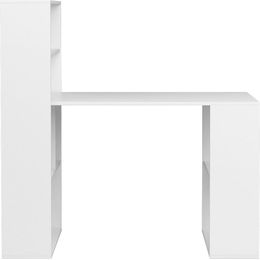 Regal-Schreibtisch Helvetia "Whitby" Tische Gr. B/H/T: 97 cm x 120 cm x 49 cm, weiß Schreibtische