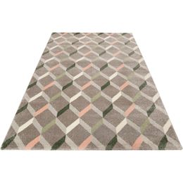 Teppich Esprit "Rica" Teppiche Gr. B/L: 120 cm x 170 cm, 13 mm, 1 St., grau Esszimmerteppiche