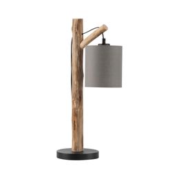 Tischleuchte JUST LIGHT "TRIBU" Lampen Gr. 1 flammig, grau (taupe) Designlampe Tischlampen