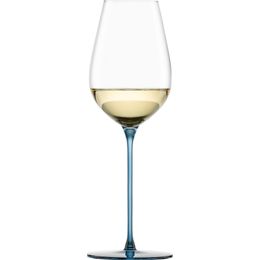 Champagnerglas Eisch "INSPIRE SENSISPLUS" Trinkgefäße Gr. Ø 7,9 cm x 24,2 cm, 400 ml, 2 tlg., blau Kristallgläser
