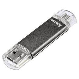 Hama Hama FlashPen "Laeta Twin" USB-Zusatzspeicher Smartphone/Tablet Grau 6 Micro-USB-Stick