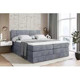 ALTDECOR Boxspringbett MOETI KING (Multipocket-Matratze H4 und H3 Matratze Bonellfederung Topper Kopfteil)