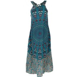 Guru-Shop Midikleid Langes Boho Sommerkleid