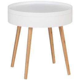 Beistelltisch Wenko "Finja" Tische Gr. B: 49,5 cm, beige (natur) Beistelltische