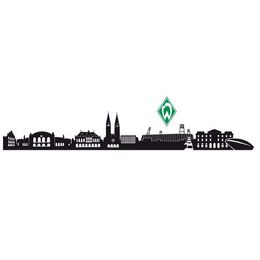 Wandtattoo Wall-Art "Fußball Werder Bremen Logo" Wandtattoos Gr. B/H/T: 220 cm x 34 cm x 0,1 cm, bunt Wandtattoos Wandsticker