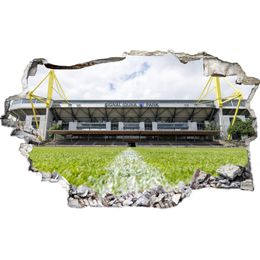 Wandtattoo Wall-Art "Borussia Dortmund BVB Signal Iduna" Wandtattoos Gr. B/H: 120 cm x 73 cm, Fussball, bunt Wandtattoos Fußball