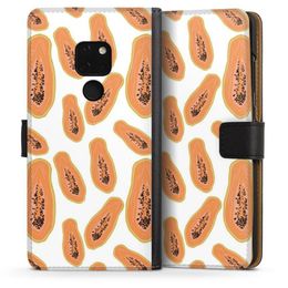 DeinDesign Handyhülle Papaya, Huawei Mate 20 Hülle Handy Flip Case Wallet Cover Handytasche Leder