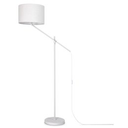 Stehlampe Paco Home "TOM" Lampen Gr. 1 flammig, Ø 38 cm Höhe: 162,2 cm, weiß (weiß, beige) Bogenlampe Bogenlampen