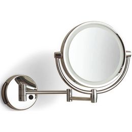 Möve Kosmetikspiegel MÖVE Spiegel Gr. B/H/T: 20 cm x 32 cm x 20 cm, glänzend, silberfarben Kosmetikspiegel
