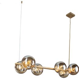 Hängeleuchte ECO-Light "Pluto" Lampen Gr. Höhe: 120 cm, goldfarben (gold, amber) Pendelleuchten und Hängeleuchten