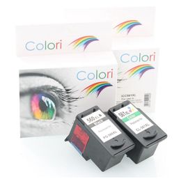 Colori Tintenpatrone (Set 2x kompatibel für Canon PG560XL CL561XL Pixma TS5350 TS5351 TS5352