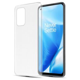 Cadorabo Handyhülle für OnePlus Nord N200 5G Hülle OnePlus Nord N200 5G, Hülle TPU Silikon Handy Schutzhülle Ultra Slim, weiß