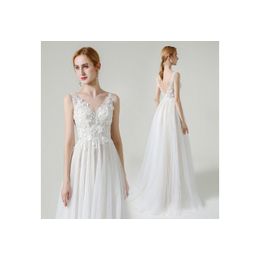 FIDDY Abendkleid Abendkleid aus Spitze für Damen-Brautkleid-A-Linien-Kleid