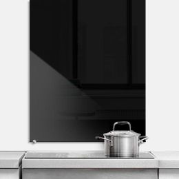 Küchenrückwand Wall-Art "Spritzschutz Schwarz" Spritzschutzwände Gr. B/H: 80 cm x 60 cm, schwarz Küchendekoration
