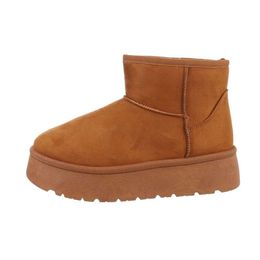 Ital-Design Damen Winterboots Freizeit Snowboots