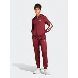 Adidas 2tlg. Outfit: Trainingsanzug in Bordeaux - XL