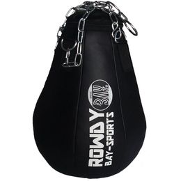 BAY-Sports Boxsack Maisbirne 60cm 15kg Schlagbirne Boxball Boxbirne Sandsack Vollkontakt (Set fix und fertig)