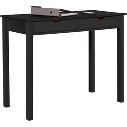 Schreibtisch Inosign "Gava" Tische Gr. B/H/T: 100 cm x 80 cm x 50 cm, schwarz (schwarz, schwarz, schwarz) Büroschreibtisch Holz-Schreibtische Schreibtisch Schreibtische Tisch