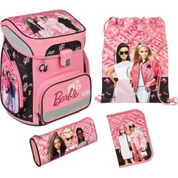 Schulranzen Scooli "EasyFit, Barbie" Gr. B/H/T: 33 cm x 36,5 cm x 29 cm, rosa (barbie) Kinder Rucksäcke Schulranzen