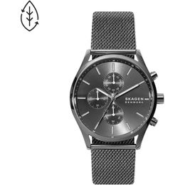 Chronograph Skagen "HOLST CHRONOGRAPH, SKW6608" Armbanduhren schwarz (anthrazit) Herren Quarzuhren