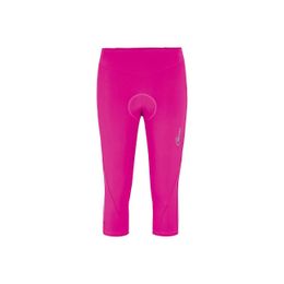 Gonso Fahrradhose Gonso LECCE Damen 3/4 Radhose mit Sitzpolster extra-komfortable Bundverarbeitung ohne Gummi