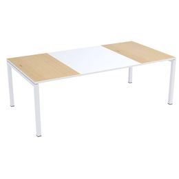 PAPERFLOW Konferenztisch, B: 2200 mm x T: 1140 mm x H: 750 mm weiß