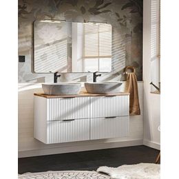 einfachgutemoebel Waschtisch-Set Badezimmer Set 2-teilig Blanchette 120cm