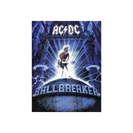 Wohndecke AC/DC Ballbreaker 150 x 200 weich und kuschelig Coral Fleecedecke