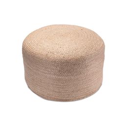 Decorasian Pouf Stilvolles Sitzkissen aus geflochtener Jute