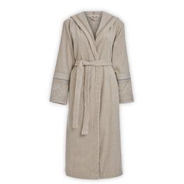 PIP Studio Bademantel Soft Zellige Bathrobe Khaki Xs Khaki 100% Cotton