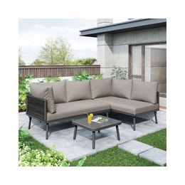 autolock Gartenlounge-Set Garten-Lounge-Set aus Eisen