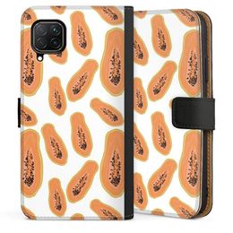 DeinDesign Handyhülle Papaya, Huawei P40 Lite Hülle Handy Flip Case Wallet Cover Handytasche Leder