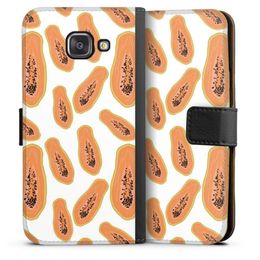 DeinDesign Handyhülle Papaya, Samsung Galaxy A3 (2016) Hülle Handy Flip Case Wallet Cover
