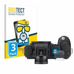BROTECT Displayschutzglas Schutzglas für Leica SL3 (Schulterdisplay), 3 Stück, Schutzfolie Display Schutz Glas Folie matt, weiß