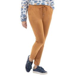 MONACO blue Jogger Pants Leggings koerpernah in Velourslederoptik