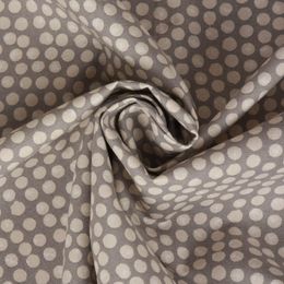 OTTO Stoff Fryett`s Englischer Dekostoff Baumwollstoff Spotty Punkte grau 138cm