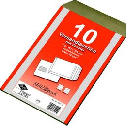 mayer-network GmbH Versandtasche 30 (3x 10) Mailpack® Versandtaschen C5 braun mit Fenster