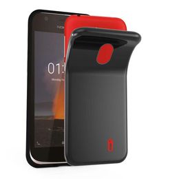Cadorabo Handyhülle für Nokia 1 2018 Hülle Nokia 1 2018, Hülle TPU Silikon Handy Schutzhülle Ultra Slim, schwarz